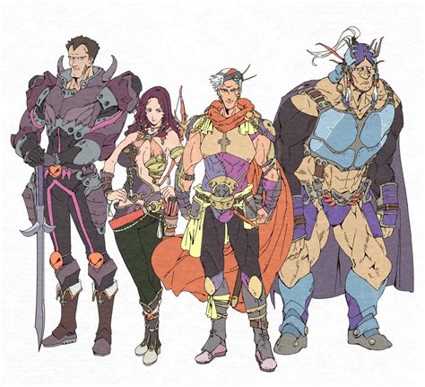 Firion Maria Guy And Leon Final Fantasy And 1 More Drawn By Kikuta