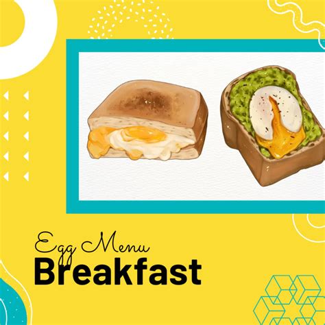 Breakfast Egg Menu Illustrations Masterbundles