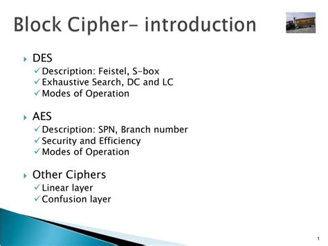 Ppt Block Cipher Introduction Powerpoint Presentation Free Download