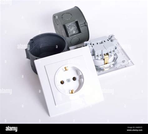 Two Electrical Connector On Light Background Stock Photo Alamy
