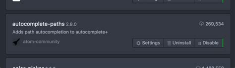 atomの『autocomplete paths』で「maximum file count of 2000 has been exceeded