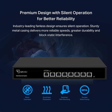 8 Port 10g Ethernet Switch Gzcom