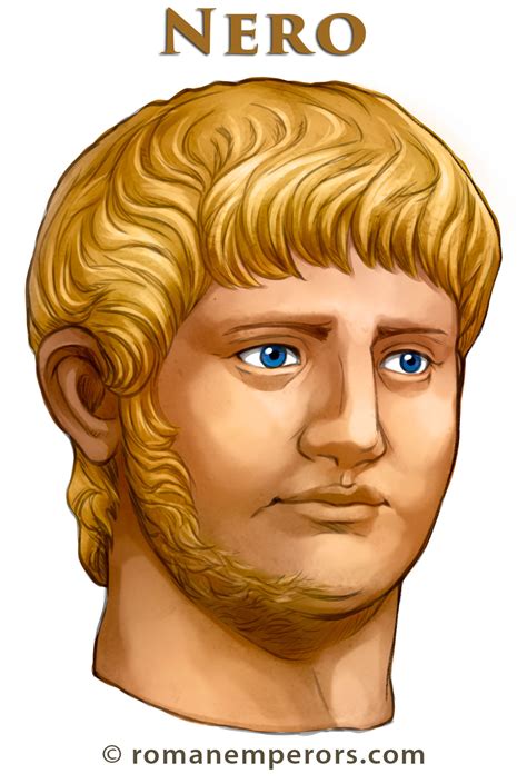 Nero Roman Emperors Busts Statues Information Coins Maps Images