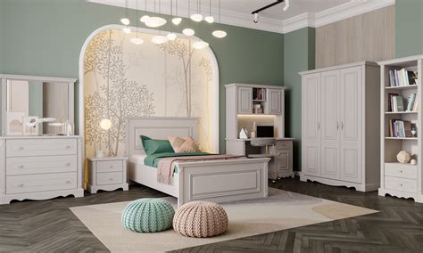 سرویس خواب نوجوان مدل رمانتیک فروشگاه آپادانا