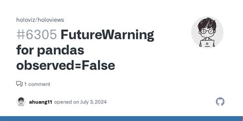 FutureWarning For Pandas Observed False Issue Holoviz