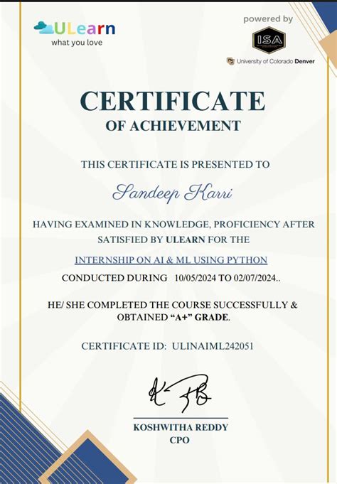 sandeep karri on linkedin machinelearning python internship