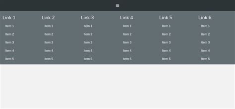 Angular Material With Bootstrap Responsive Mega Menu W Hubs Com