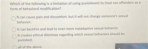 Solved Which Of The Following Is A Limitation Of Using Chegg Com