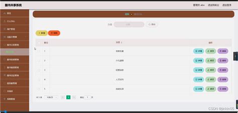 Javaphpnodejspython图书共享系统【2024年毕设】共享图书系统 Csdn博客