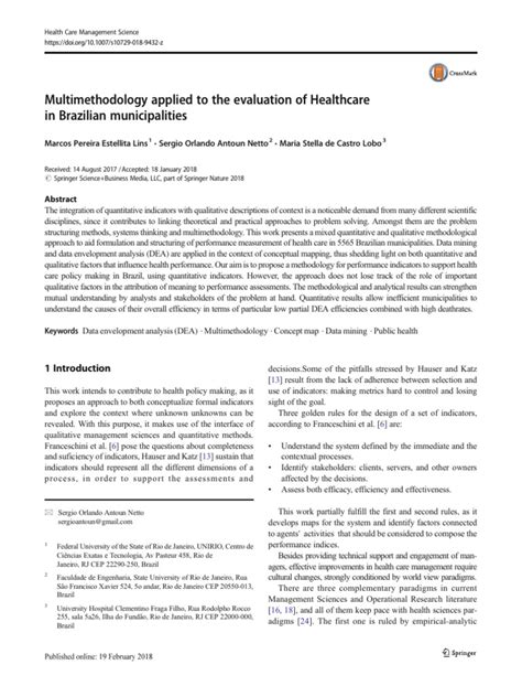 2019linsetalmultimethodologyproblemstructuring Pdf Methodology Qualitative Research