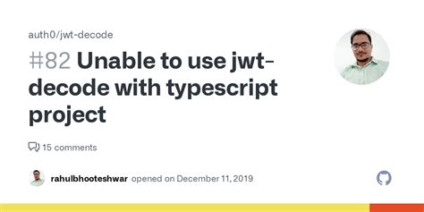 unable to use jwt decode with typescript project · issue 82 · auth0