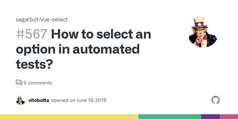 How To Select An Option In Automated Tests · Issue 567 · Sagalbotvue