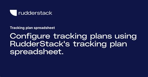 tracking plan spreadsheet rudderstack docs