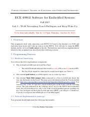 Wi Fi Networking And Sleep Modes ESP V Board Implementation Course Hero