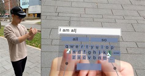 Check Out This Innovative Typing Method For Ar Glasses