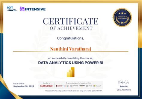 Connections Share Certificate Powerbicourse Ccbp Nxtwave Data