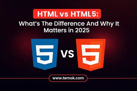 Html Vs Html5 Difference And Why It Matters In 2025