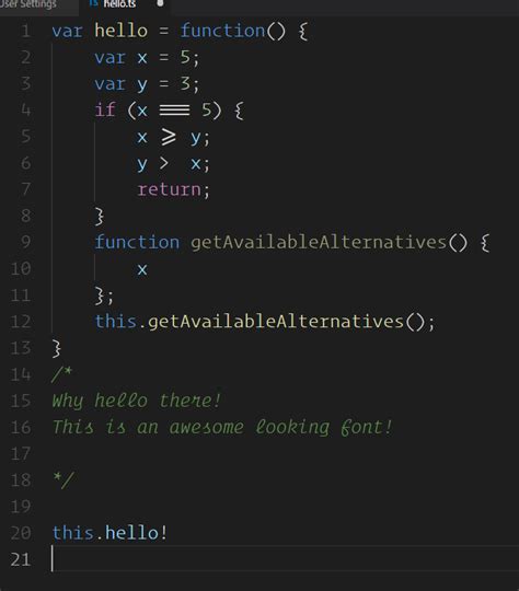 Fonts Using Operator Mono With Firacode Stack Overflow
