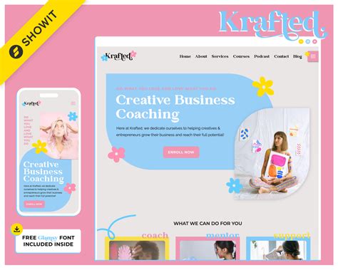 Showit Templates Flat Icons