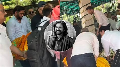 Mukul Dev Funeral पंचतत्व में विलीन हुए एक्टर मुकुल देव नम आंखों के साथ भाई राहुल देव ने दी