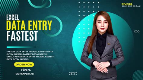 Do Fastest Data Entry In Excel By Signexpertali Fiverr