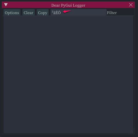 Logger Filter Text Input Not Support Other Language Issue 198