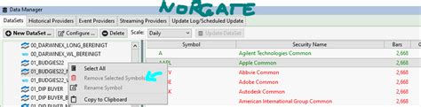 Norgate Data In Data Manager Locked For Deletion Wealthlab