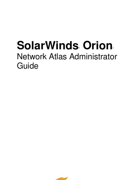 Solarwinds Orion Network Atlas Administrator Guide
