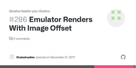 Emulator Renders With Image Offset · Issue 286 · Libretrobeetle Psx