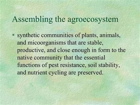 Agroecosystems Pptx