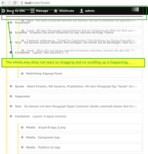 New Drag And Drop Does Not Scroll Page Up While Dragging Element 2901511