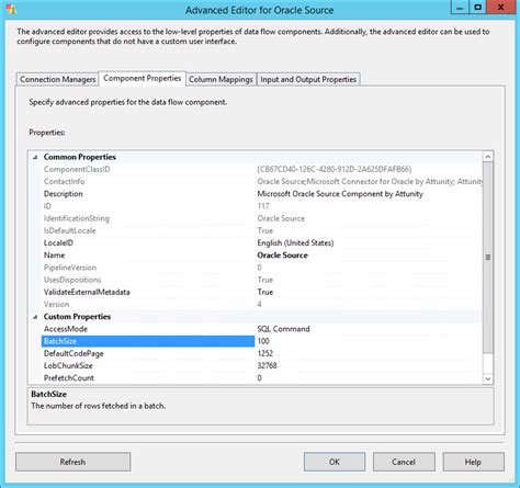 improve attunity driver performance when extracting millions of rows