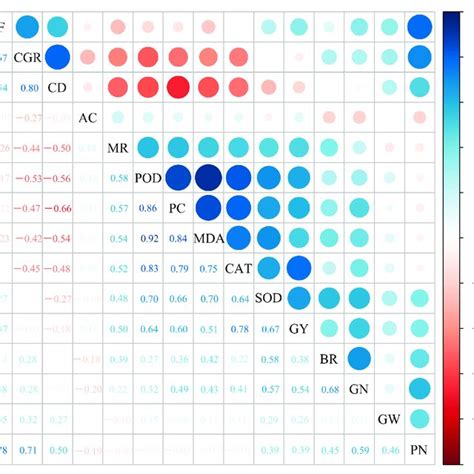 Correlation Matrix Of Various Grain Yield And Population Growth Download Scientific Diagram