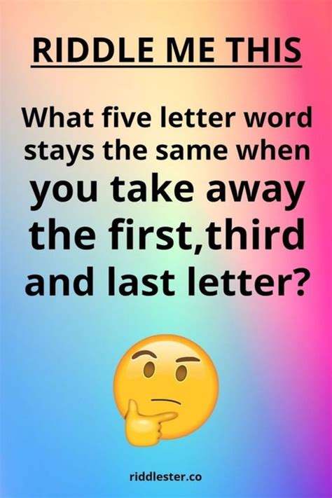 Tricky Riddles With Answers Artofit