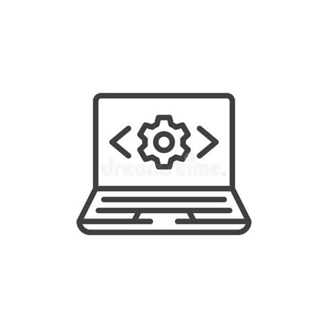 Full Stack Dev Line Icon Stock Illustration Illustration Of Sign 359515358