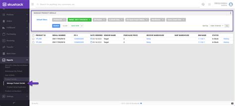 Serial Numbers Skustack Help