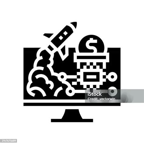 기술 스타트업 매니아 글리프 아이콘 벡터 일러스트 레이 션 게이머에 대한 스톡 벡터 아트 및 기타 이미지 게이머 도시 전사