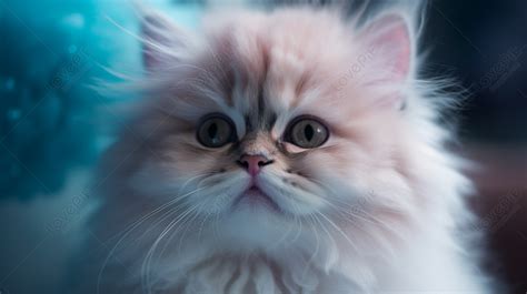 매혹적인 눈을 가진 멋진 페르시아 흰 고양이가 카메라 촬영에서 시선을 사로잡습니다 하얀색 배경 고양이 배경 페르시아 인 배경 이미지 Hd 하얀색 고양이 페르시아
