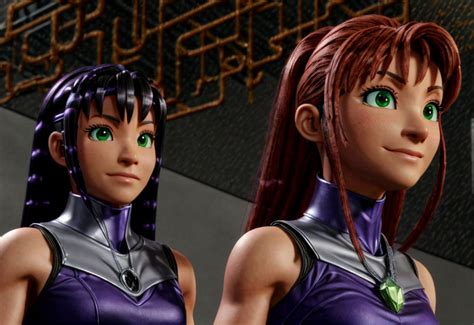 Blackfire And Starfire Teen Titans By Pickgameru On Deviantart