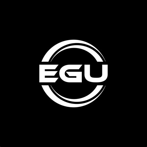 Diseño Del Logotipo De La Letra Egu En La Ilustración Logotipo Vectorial Diseños De Caligrafía