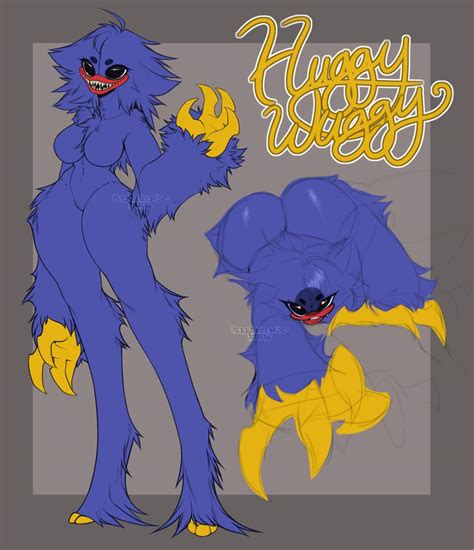 Rule 34 2020 Blue Fur Claws Female Only Genderswap Mtf Huggy Wuggy