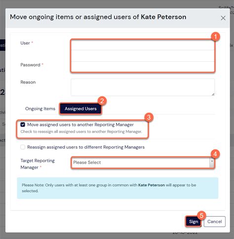 How To Move Assigned Users To Another Reporting Manager Scilife