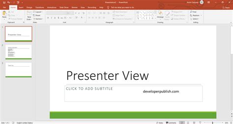 Presenter View In Microsoft PowerPoint PowerPoint Tutorials