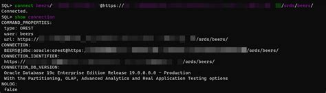 Using The Ords Rest Driver To Connect To Your Db In Sqlcl