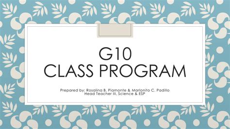 G10 Cp Ppt