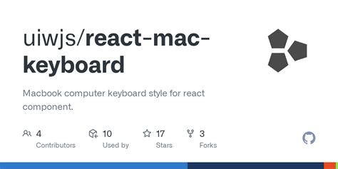 Github Uiwjsreact Mac Keyboard Macbook Computer Keyboard Style For