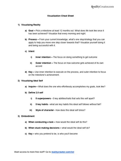 Visualization Cheat Sheet Pdf