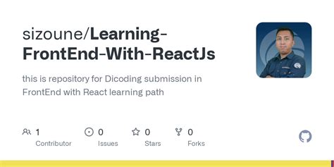 Github Sizounelearning Frontend With Reactjs This Is Repository For Dicoding Submission In
