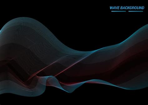 Premium Vector Abstract Wave Element For Design Stylized Line Art Background Vector