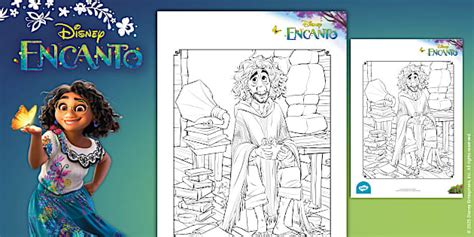Encanto Bruno Colouring Page